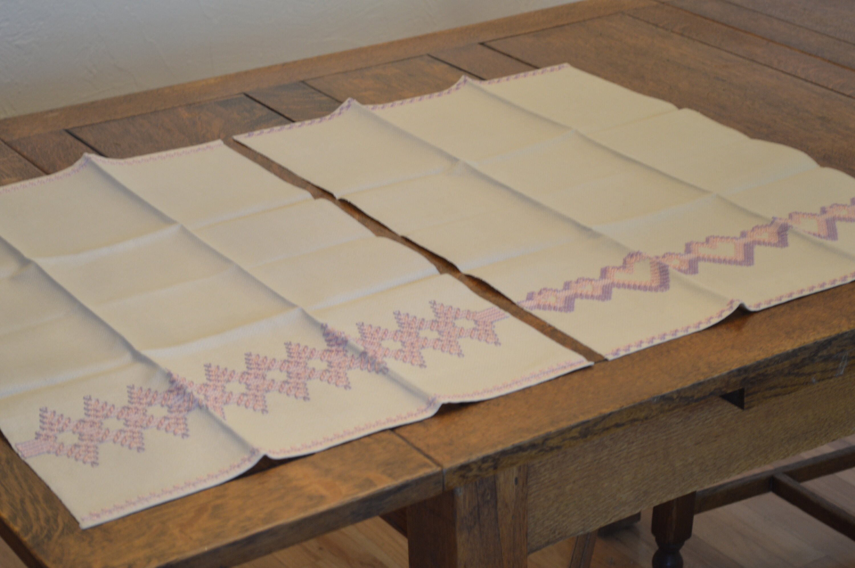 Vintage Large Tea TowelsMatching Set of 2 Tea TowelsPink | Etsy