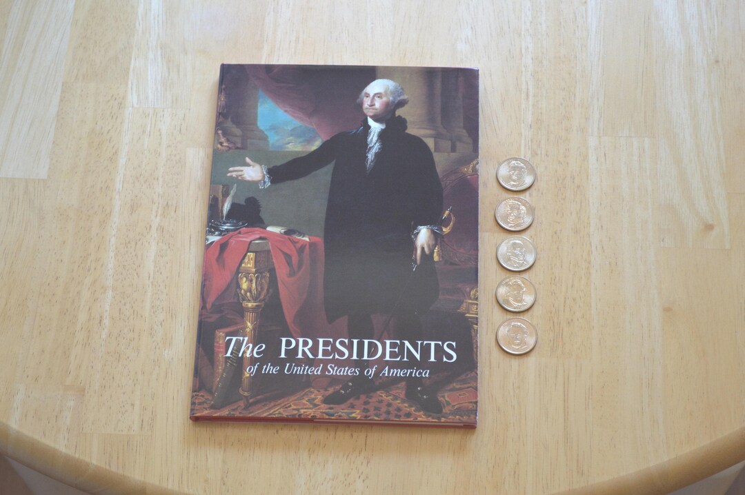 Vintage US Presidents Book and US Presidents Coins-- the Presidents of ...