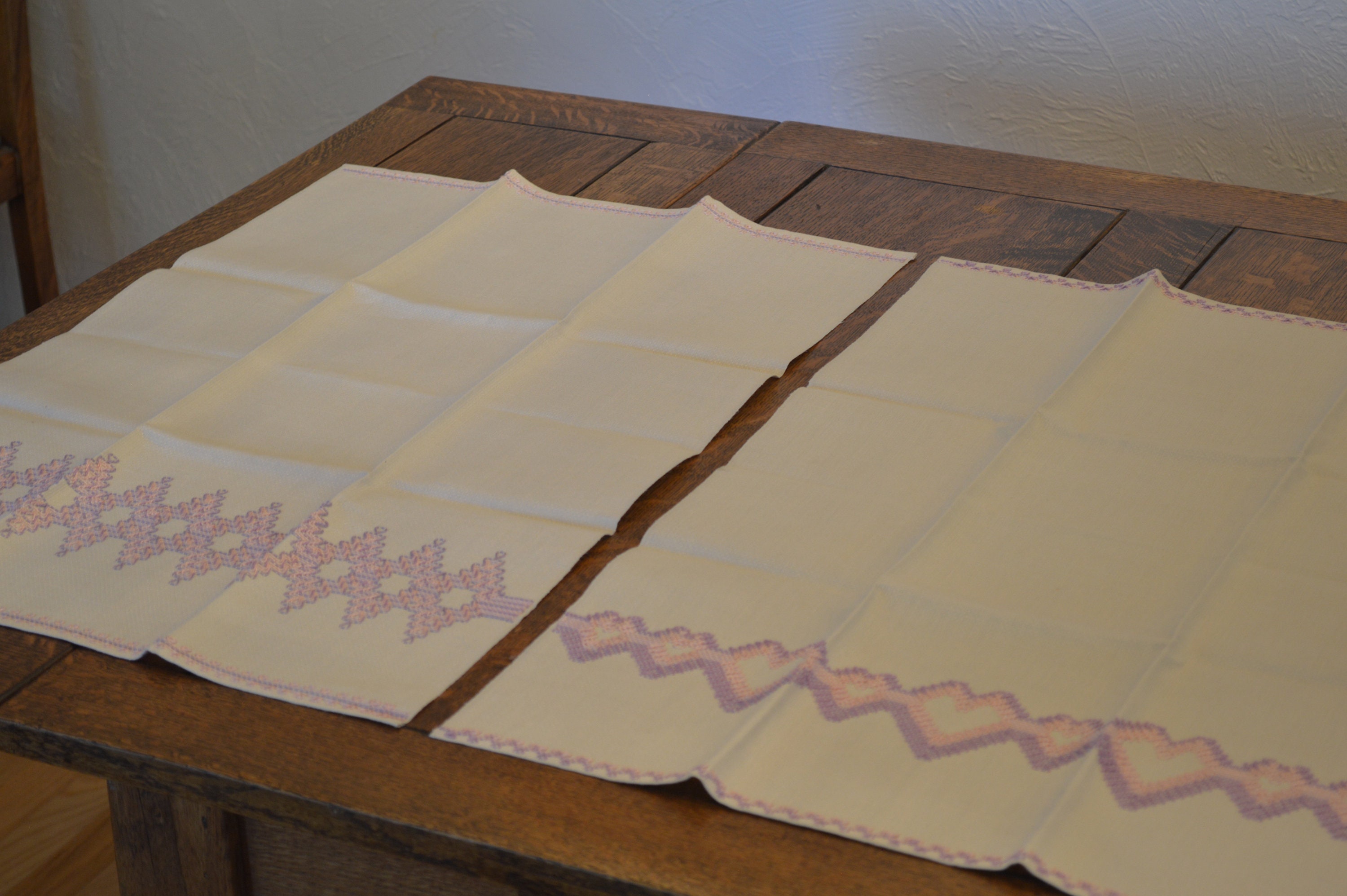 Vintage Large Tea TowelsMatching Set of 2 Tea TowelsPink | Etsy