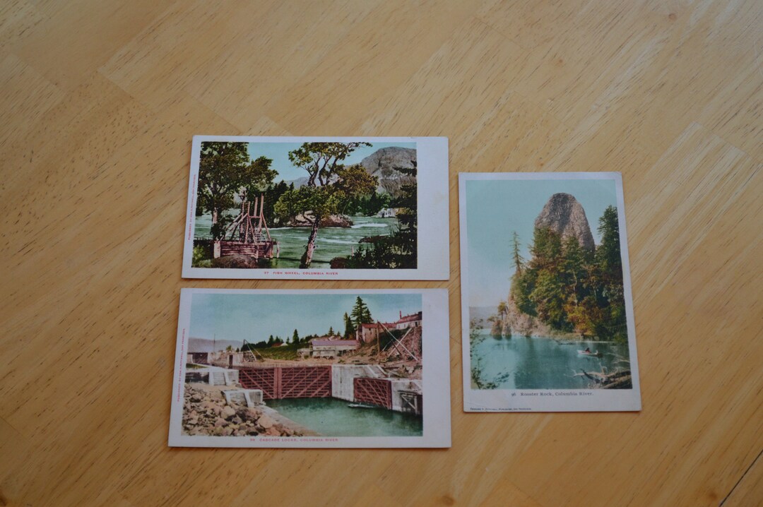 3 Antique Postcardscolumbia River Postcardsold Postcardsvintage ...