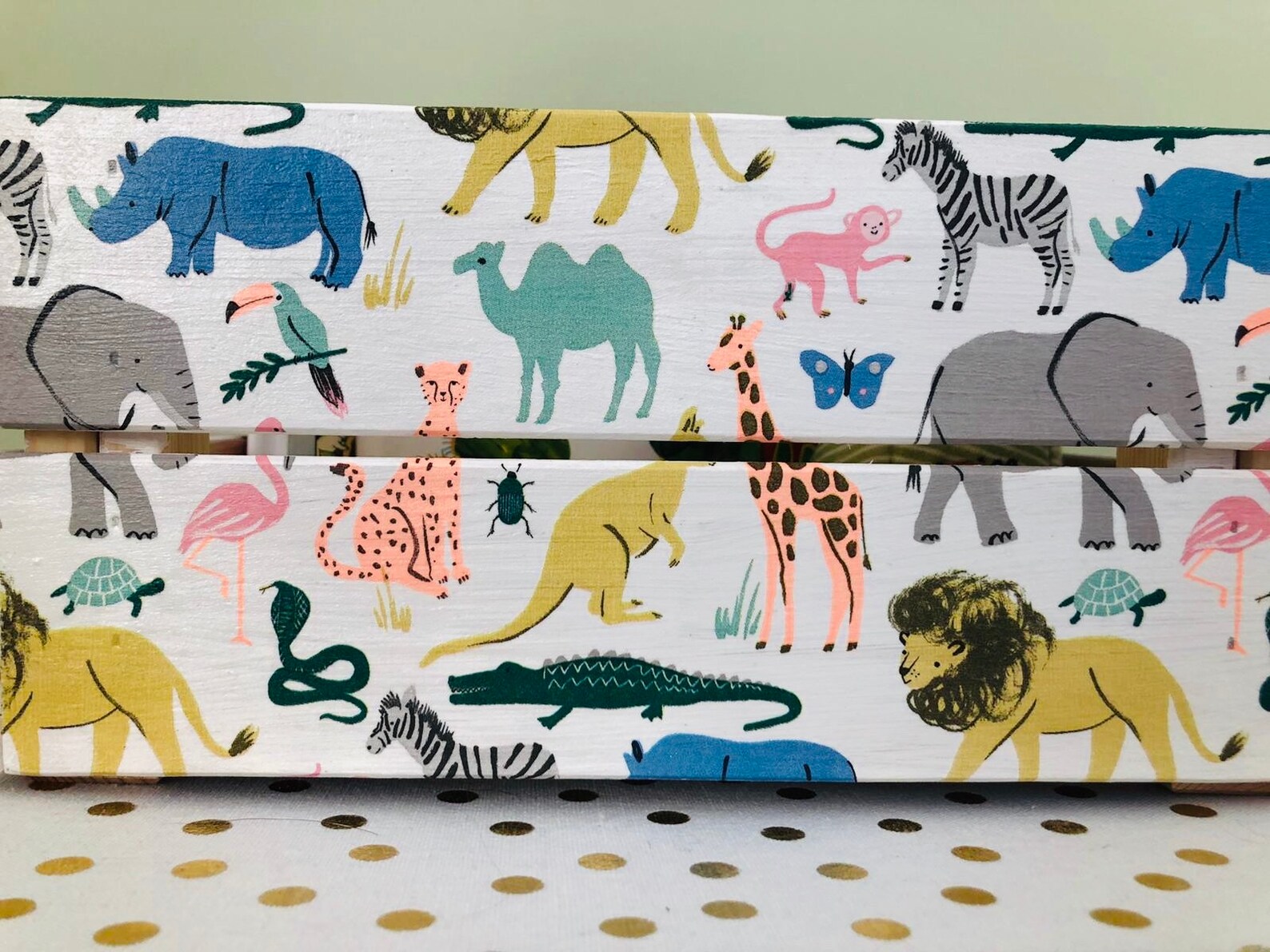 Jungle Crate Jungle Wooden Crate Safari Nursery Decor - Etsy