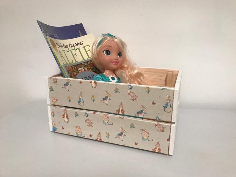 Peter Rabbit Crate Wooden Crate Storage Crate Toy Storage | Etsy UK