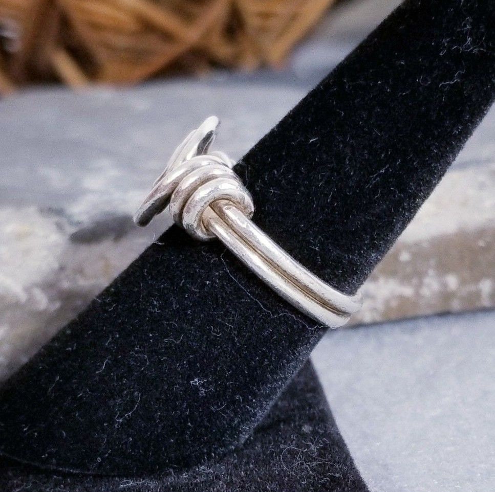 Vintage Sterling Silver Coil Ring Size 6.5 | Etsy