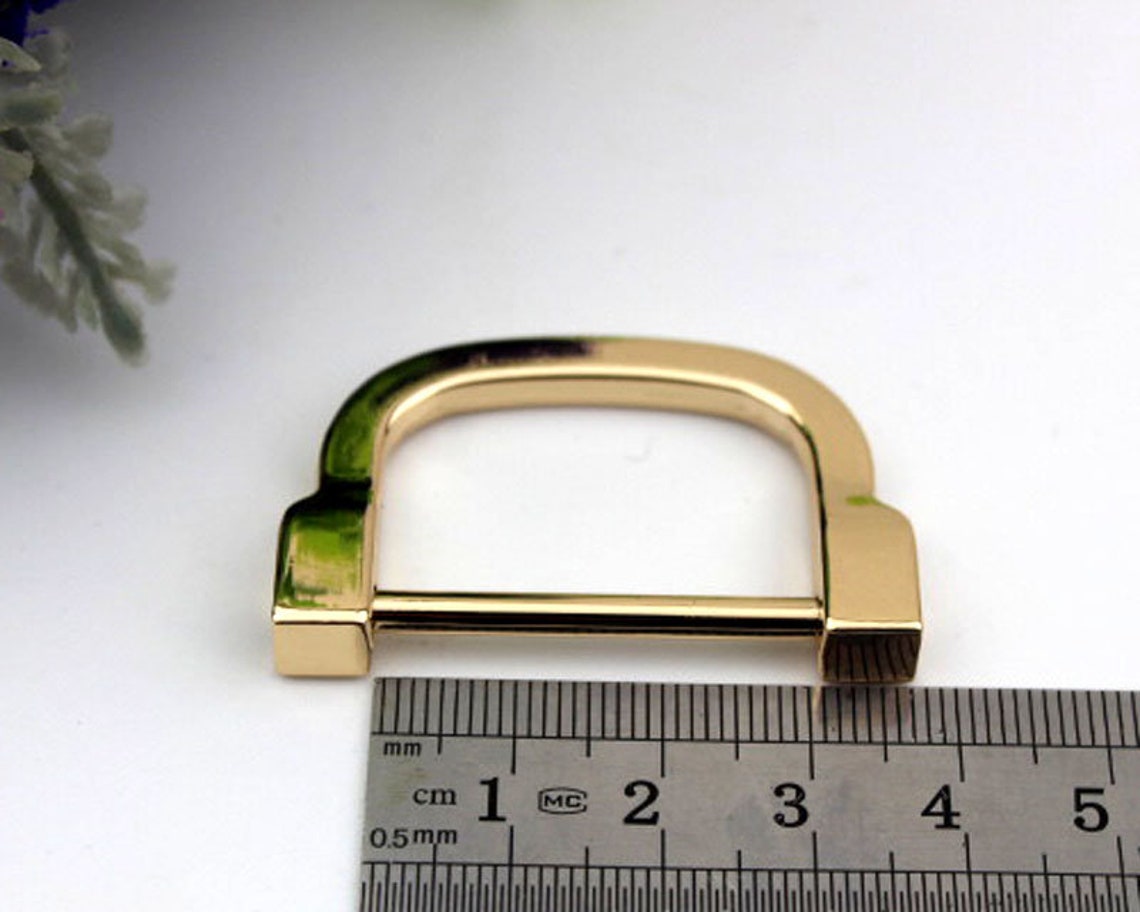 4pcs Gunmetal/ Silver/ Light Golden Movable Screw Bag Belt D Clasp ...