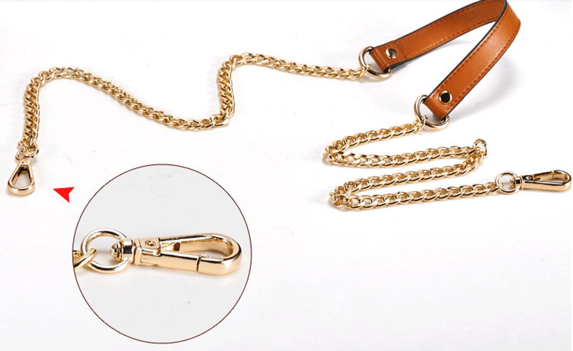 1pcs 2.5cm Width Genuine Leather Purse Strap Bag Chain | Etsy