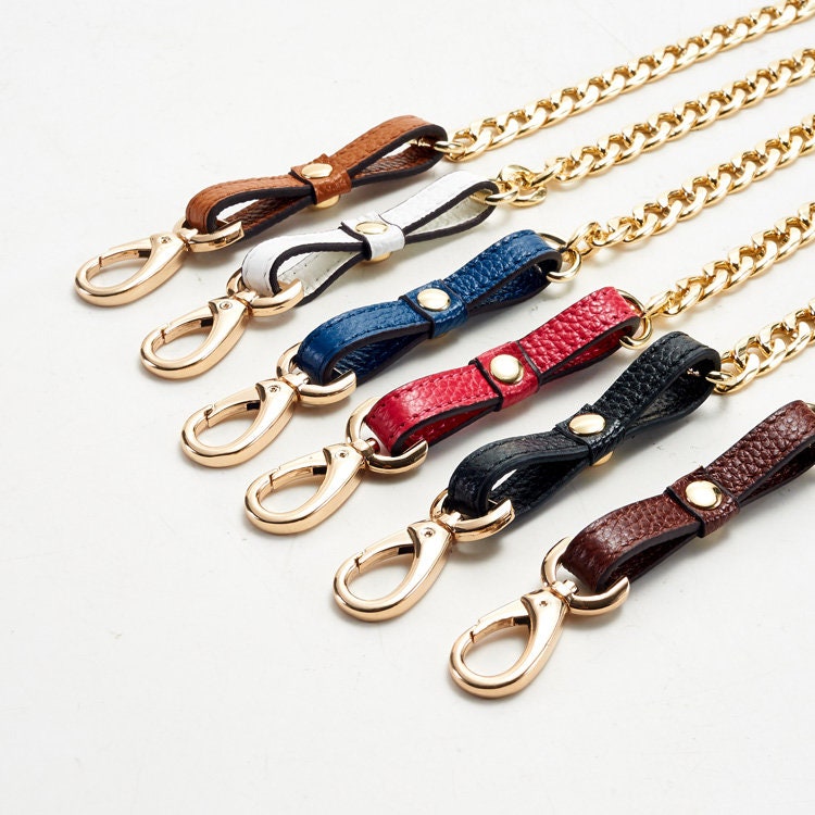 1pcs 1.8cm Width Genuine Leather Purse Strap Bag Chain - Etsy