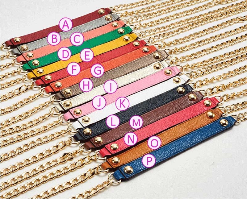 1pcs 1.8cm Width Genuine Leather Purse Strap Bag Chain - Etsy
