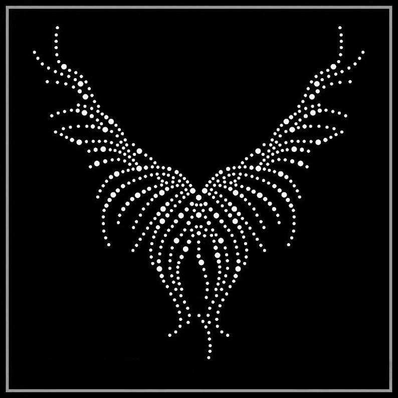 Flower Rhinestone Transfer Iron on Hot Fix Rhinestone - Etsy