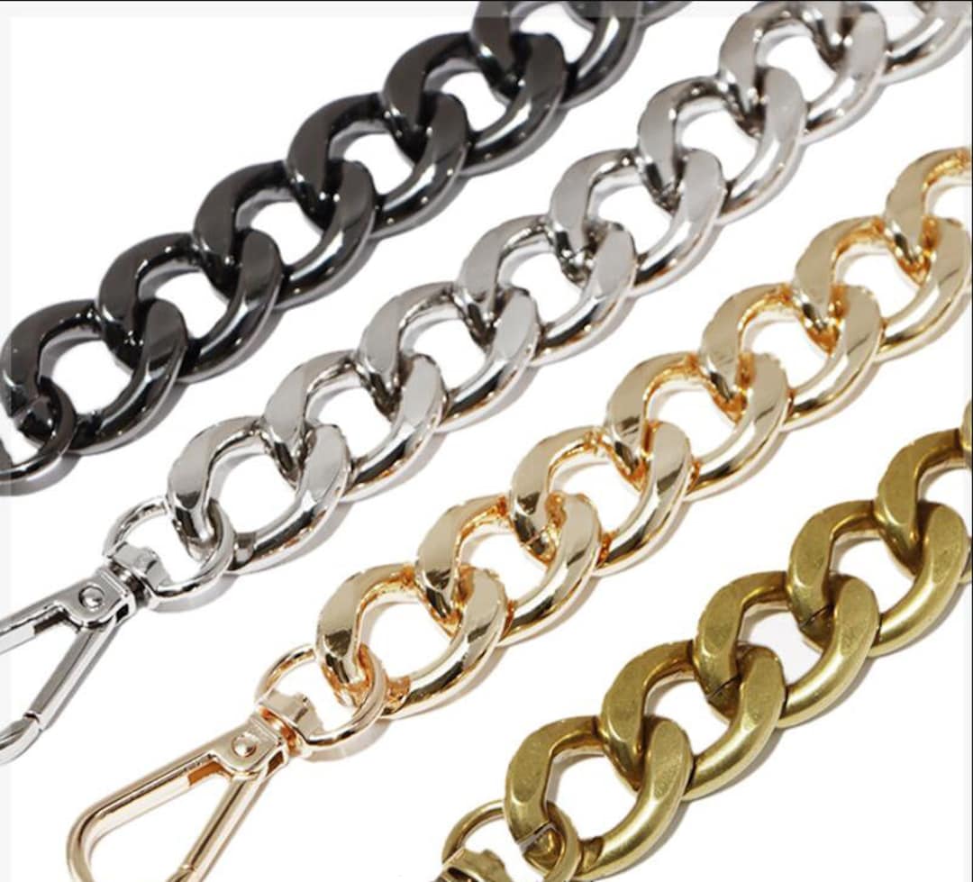 20mm High Quality Purse Chain, Metal Shoulder Handbag Strap, Replacement Handle Chain, Metal ...