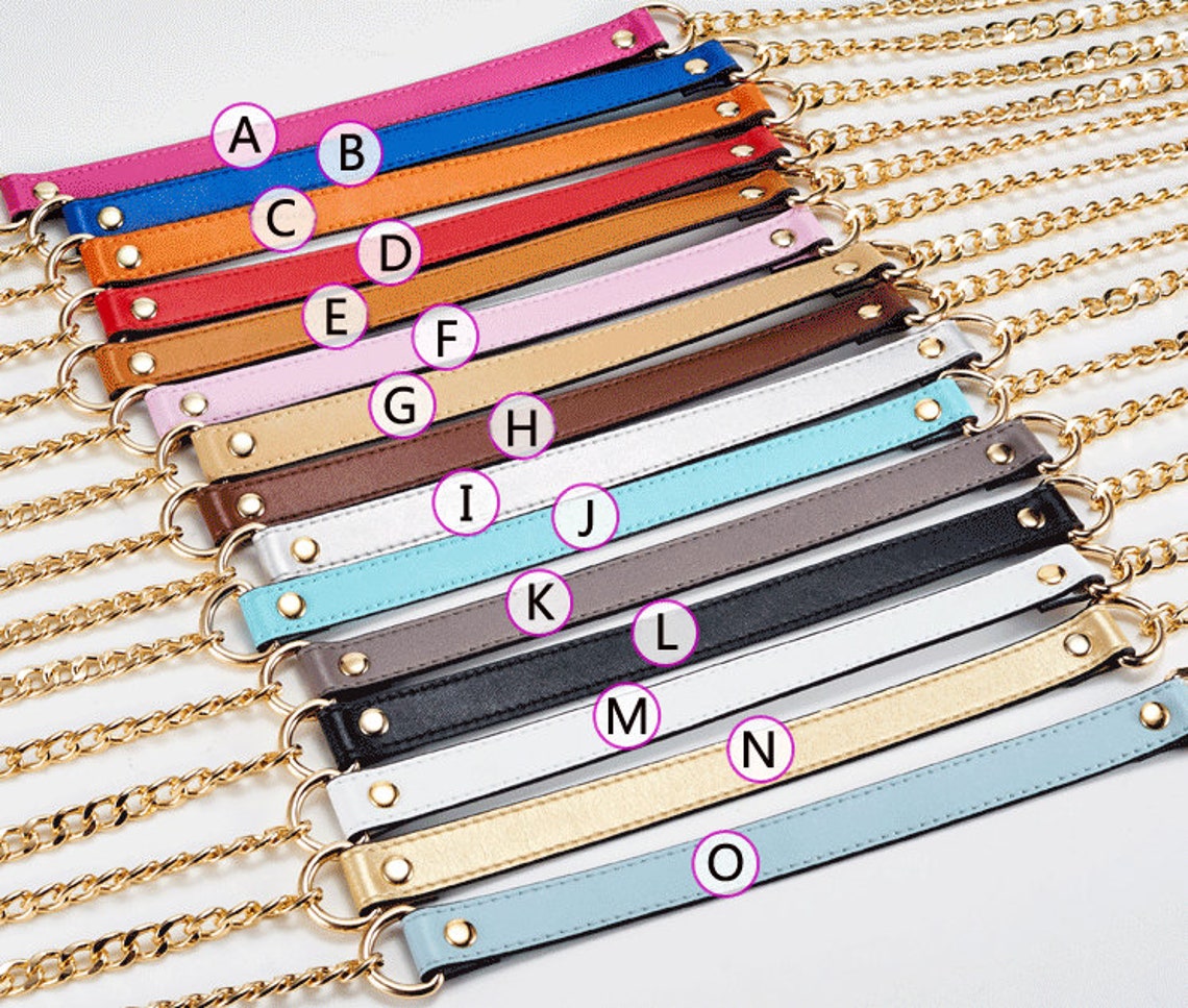 1pcs 2.5cm Width Genuine Leather Purse Strap Bag Chain | Etsy