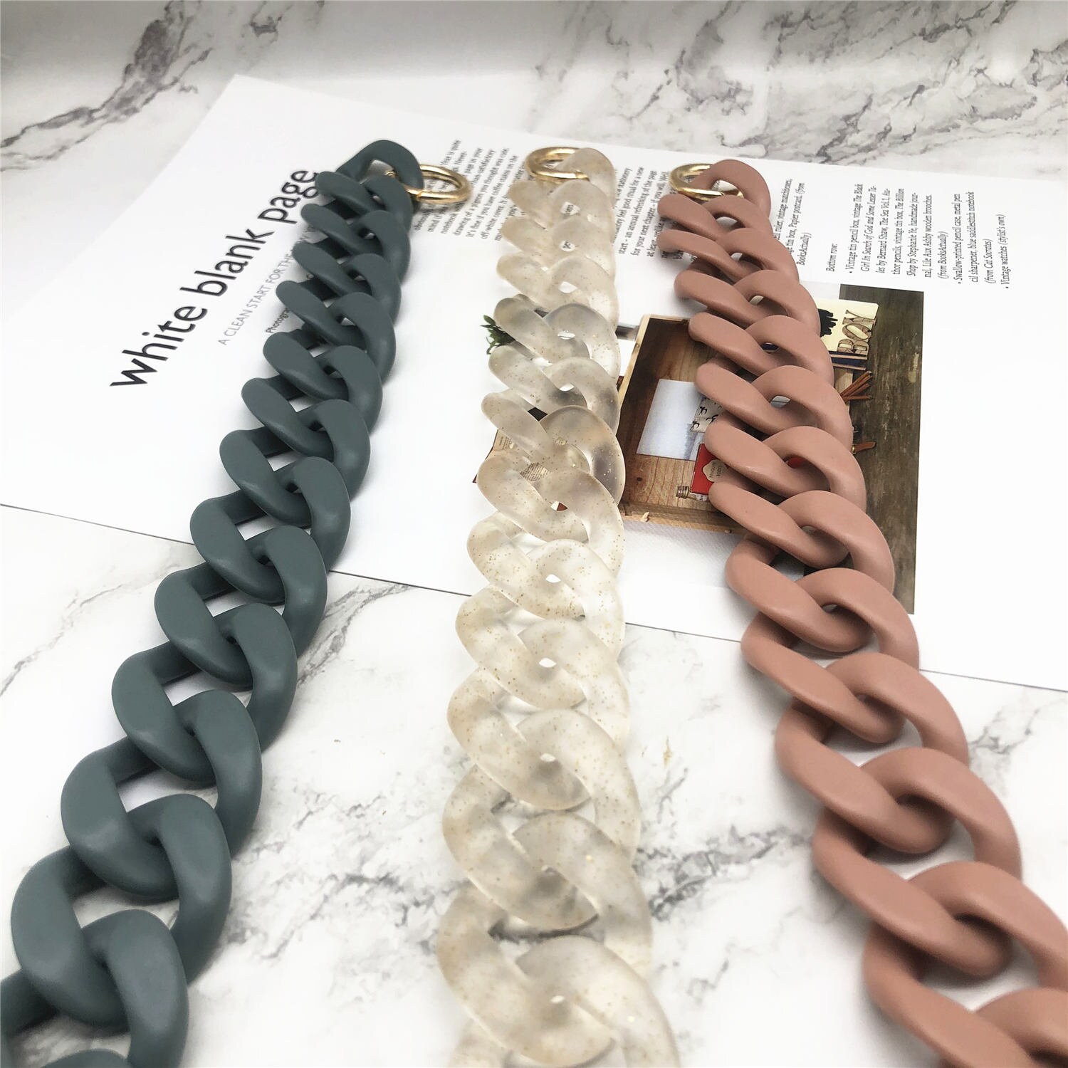 A Piece of Acrylic High Quality Purse Chain Metal Shoulder | Etsy