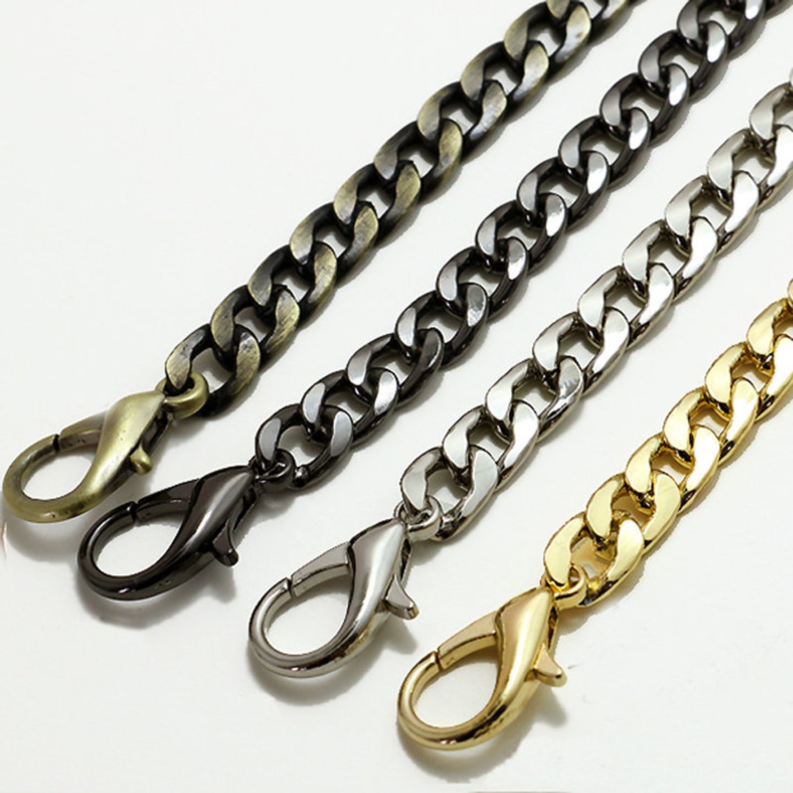 7mm Gold/ Silver Chain Strap Purse Strap Handles Bag Hadnbag Purse ...