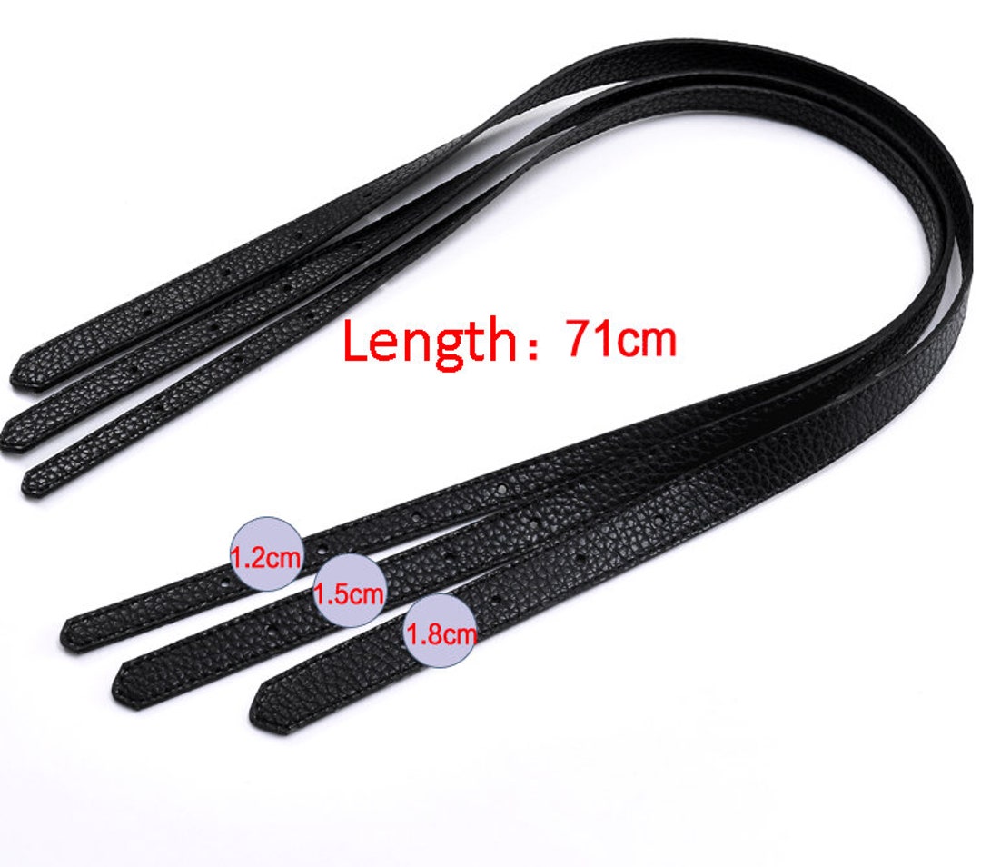 A Pair of 71cm 1.2mm/ 1.5cm/ 1.8cm Purse Handle Genuine Leather Strap ...