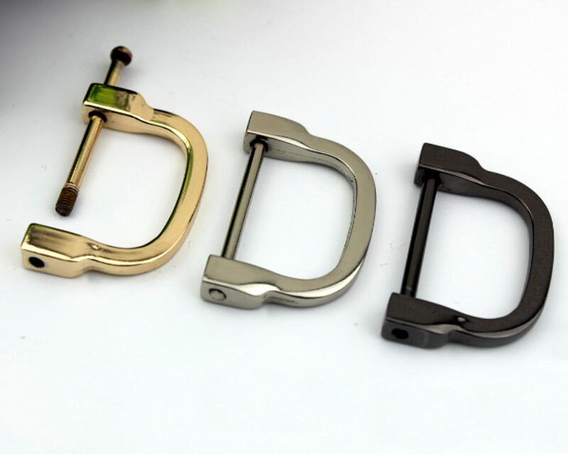 4pcs gold silver gunmetal metal D ring thick Screws D rings | Etsy