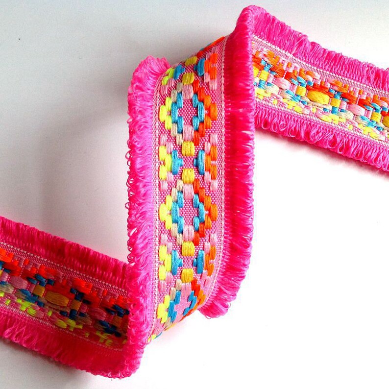 1 Yard Cotton Jacquard Ribbon 1.77 Wide 4.5cm Soft Ethnic - Etsy