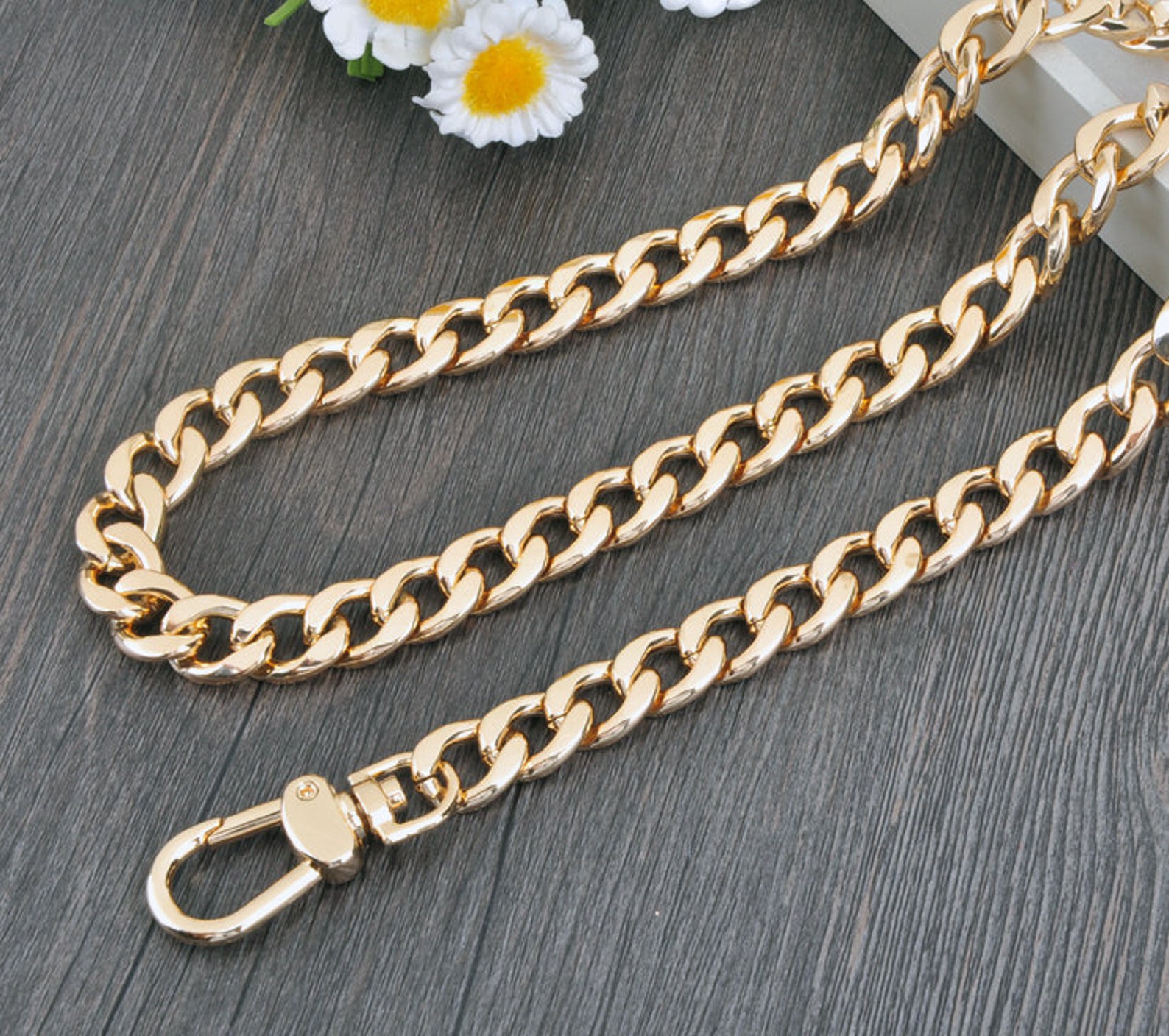 12mm Gold Purse Chain, Purse Replacement Chains, Chain Strap Purse With ...