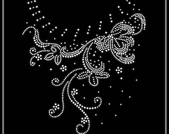 Rhinestone Transfer Iron on Hot Fix Rhinestone Transfer - Etsy