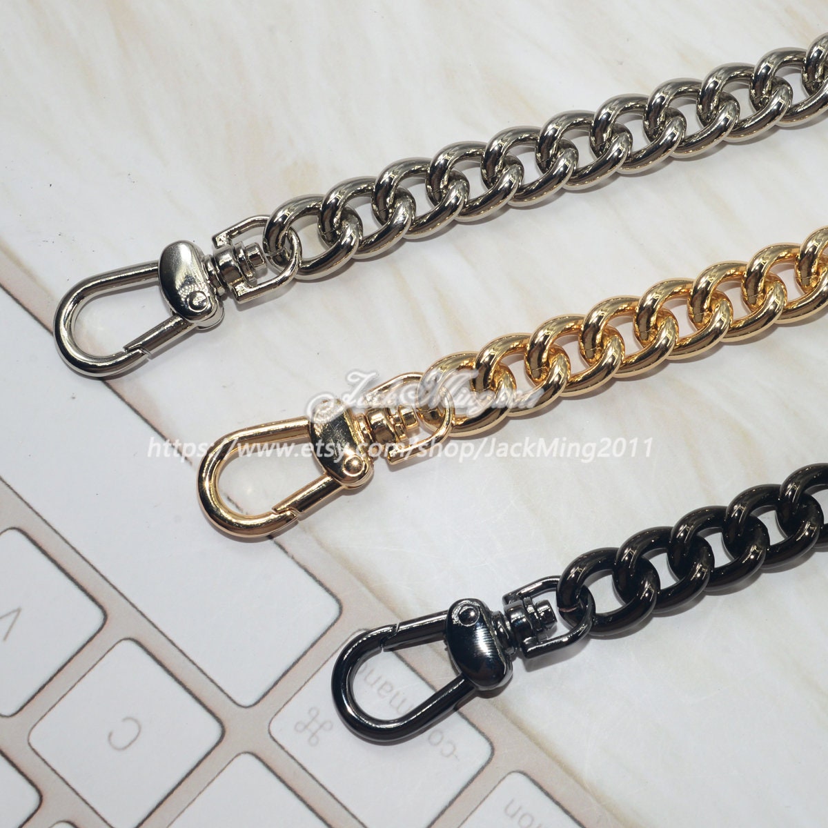 13mm Aluminum Purse Chain, Metal Shoulder Handbag Strap, Replacement ...