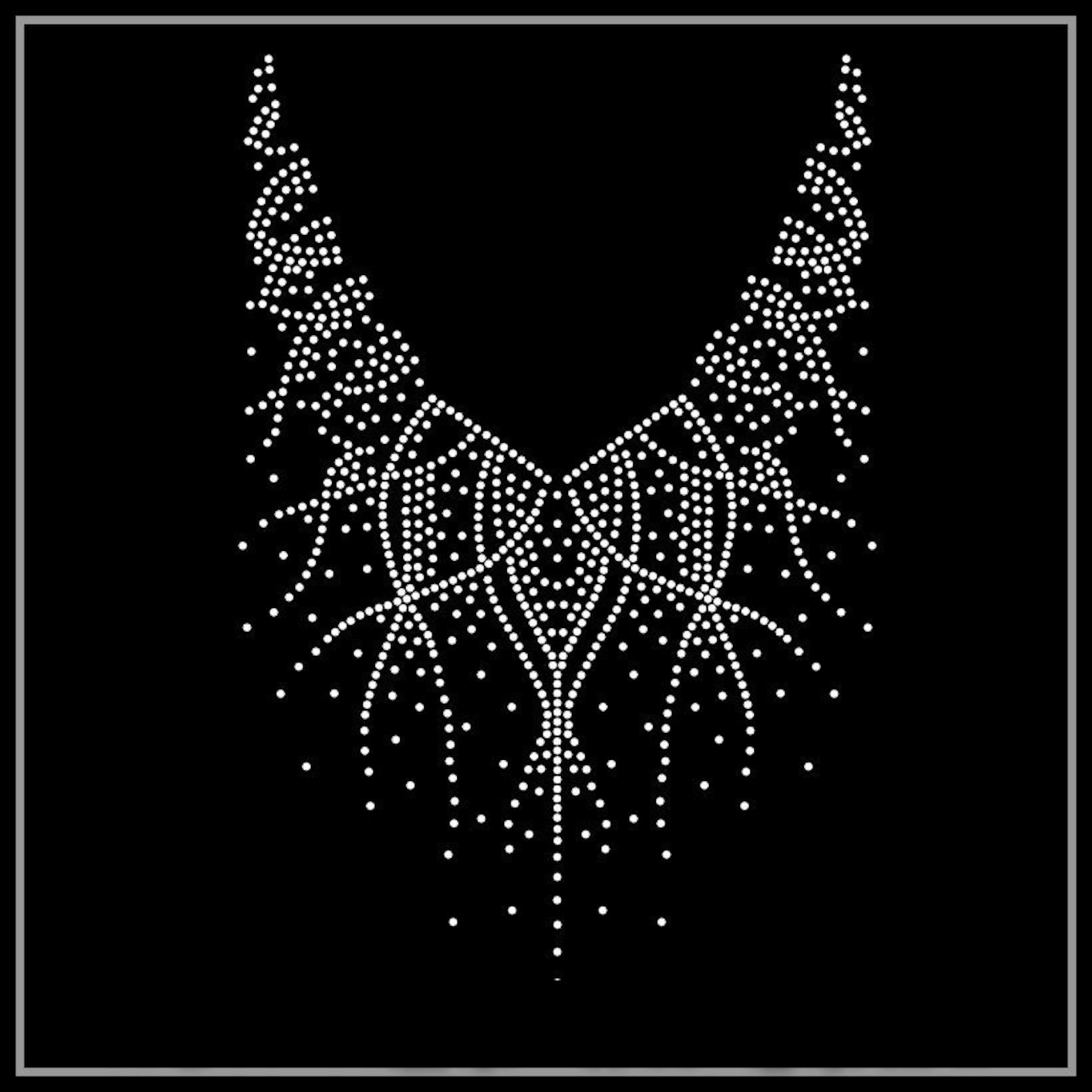 Flower Rhinestone Transfer Iron on Hot Fix Rhinestone - Etsy