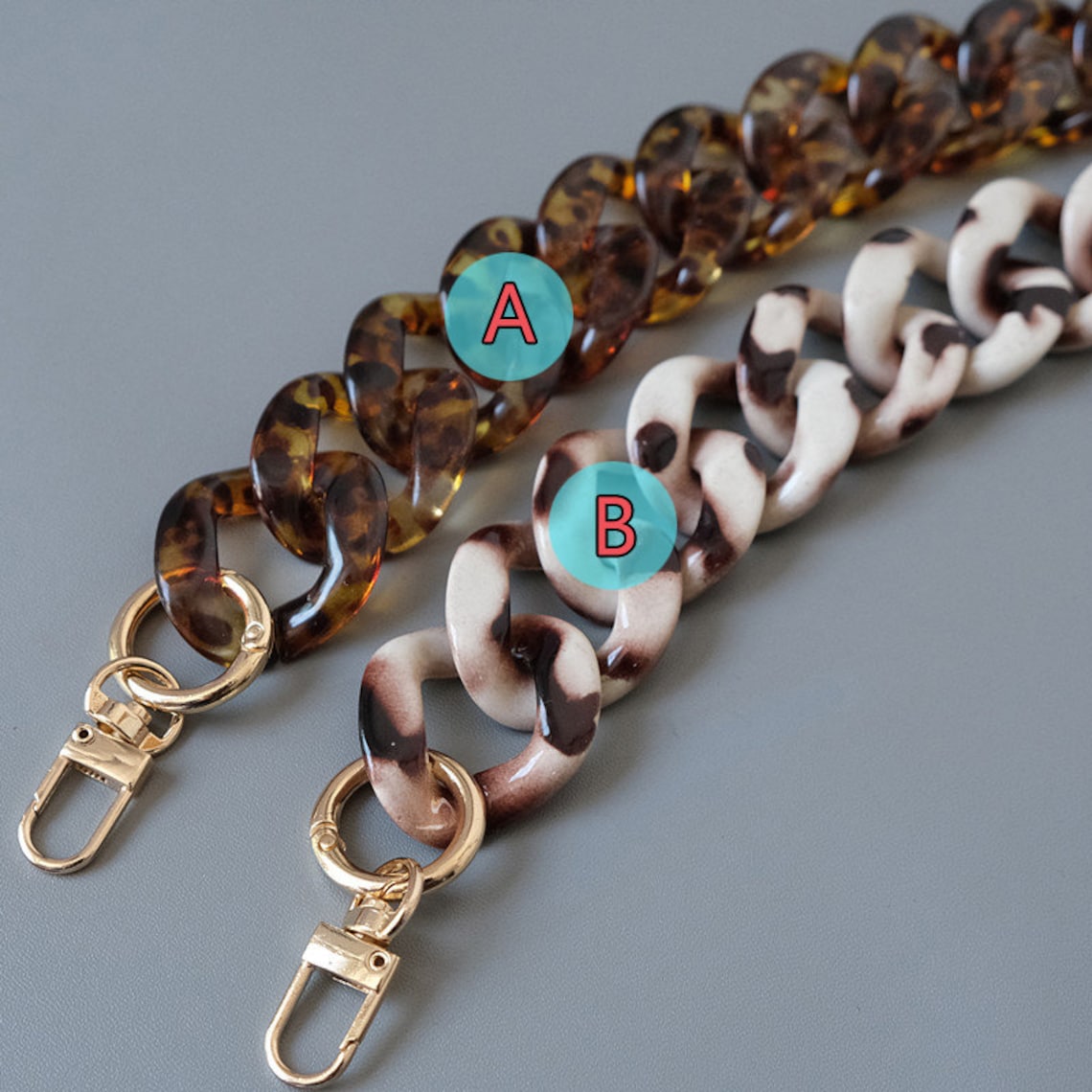 A piece of Acrylic Purse ChainMetal Shoulder Handbag | Etsy