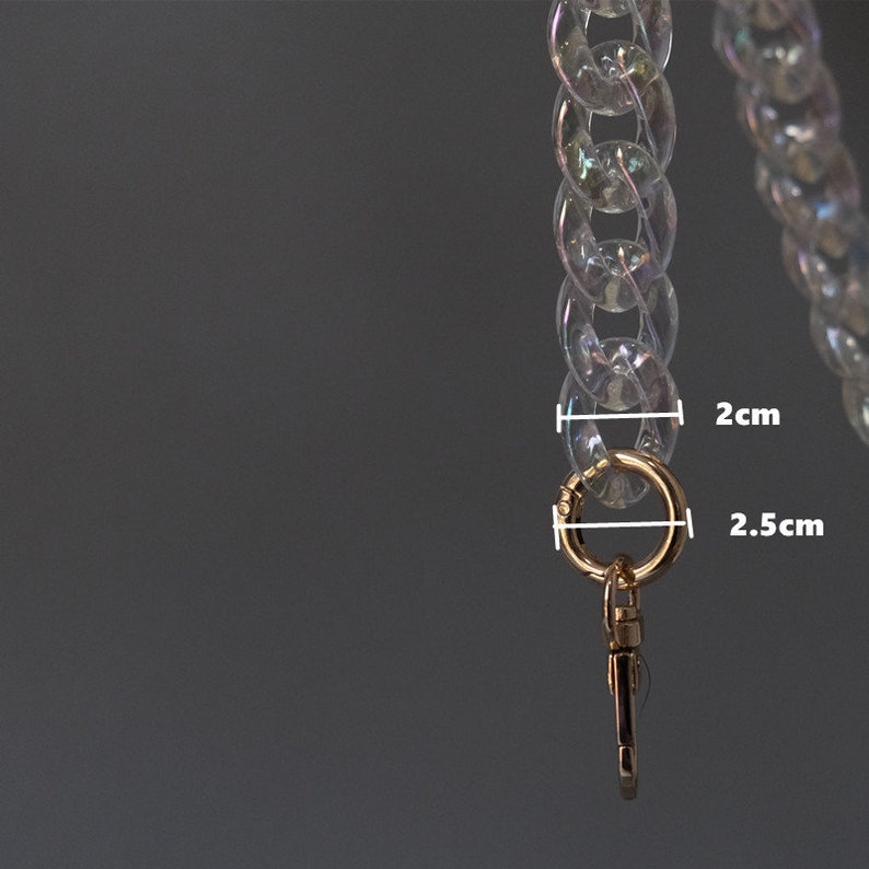 A Piece of Rainbow Transparent Acrylic High Quality Purse - Etsy