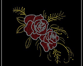 Crossed Dual Guns Iron on Guns Rhinestone Transfer Bling Hot - Etsy