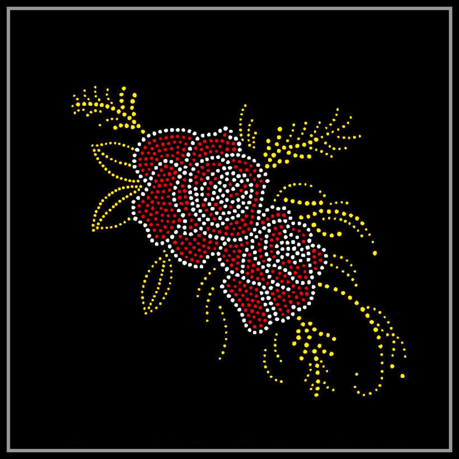 Rose Rhinestone Transfer Iron on Hot Fix Rhinestone Transfer - Etsy