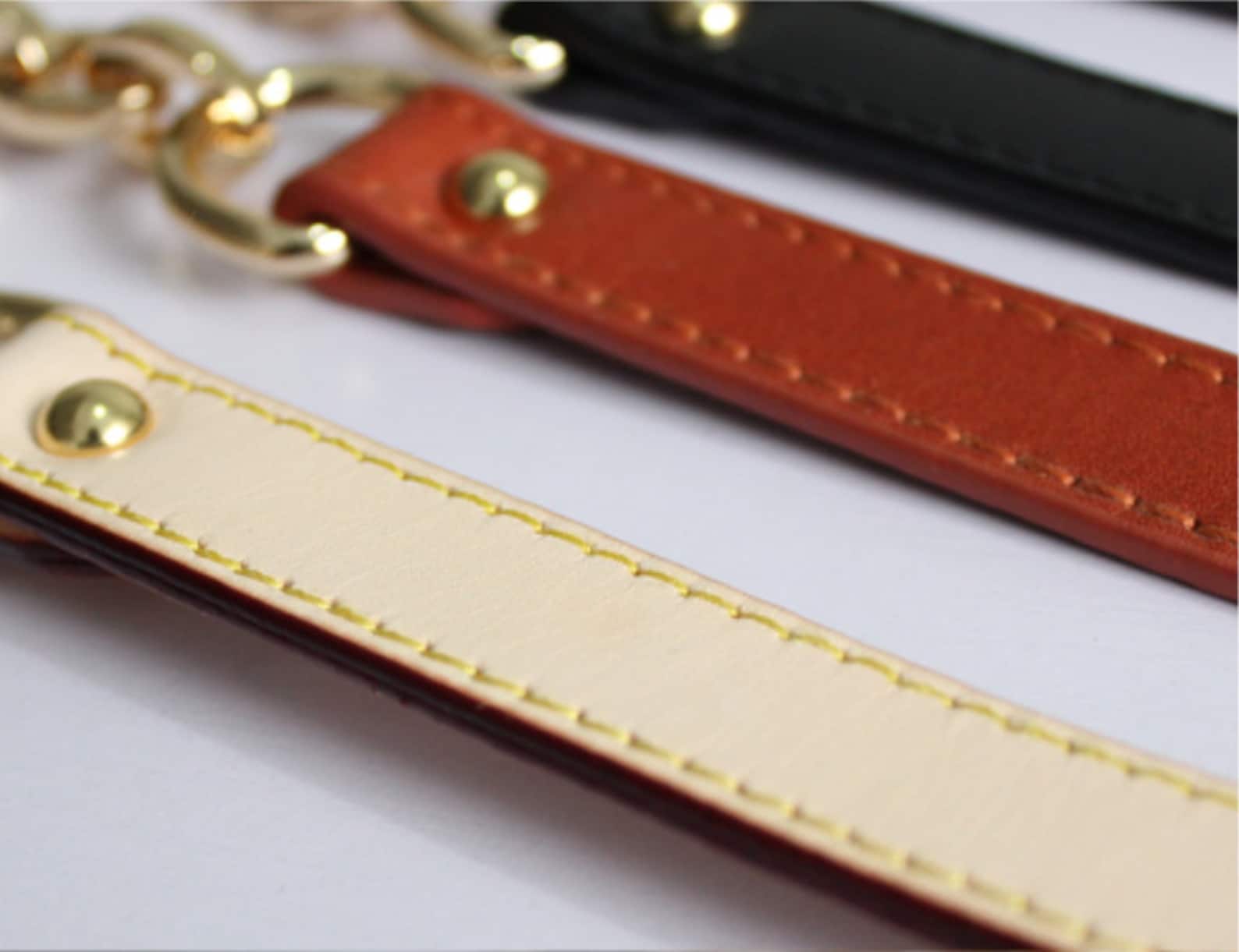 1pcs 1.7cm Width Genuine Leather Purse Strap Metal Bag Chain - Etsy