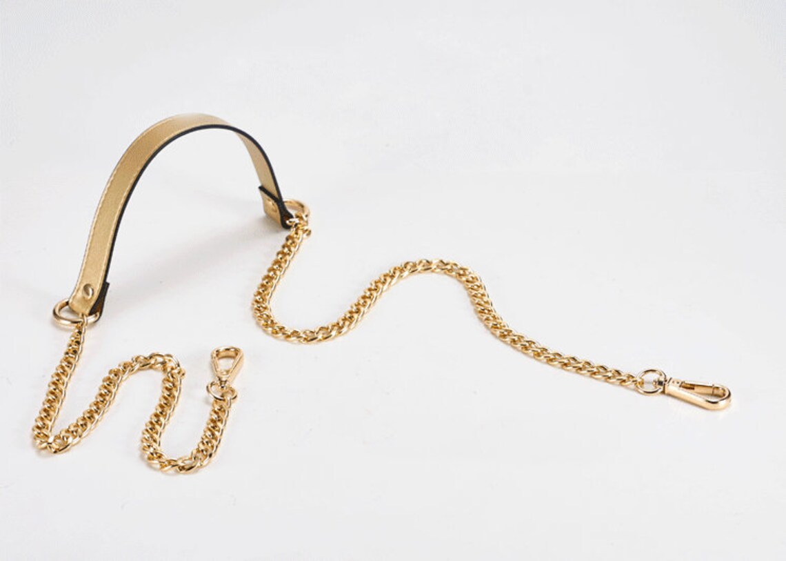 1pcs 2.5cm Width Genuine Leather Purse Strap Bag Chain | Etsy