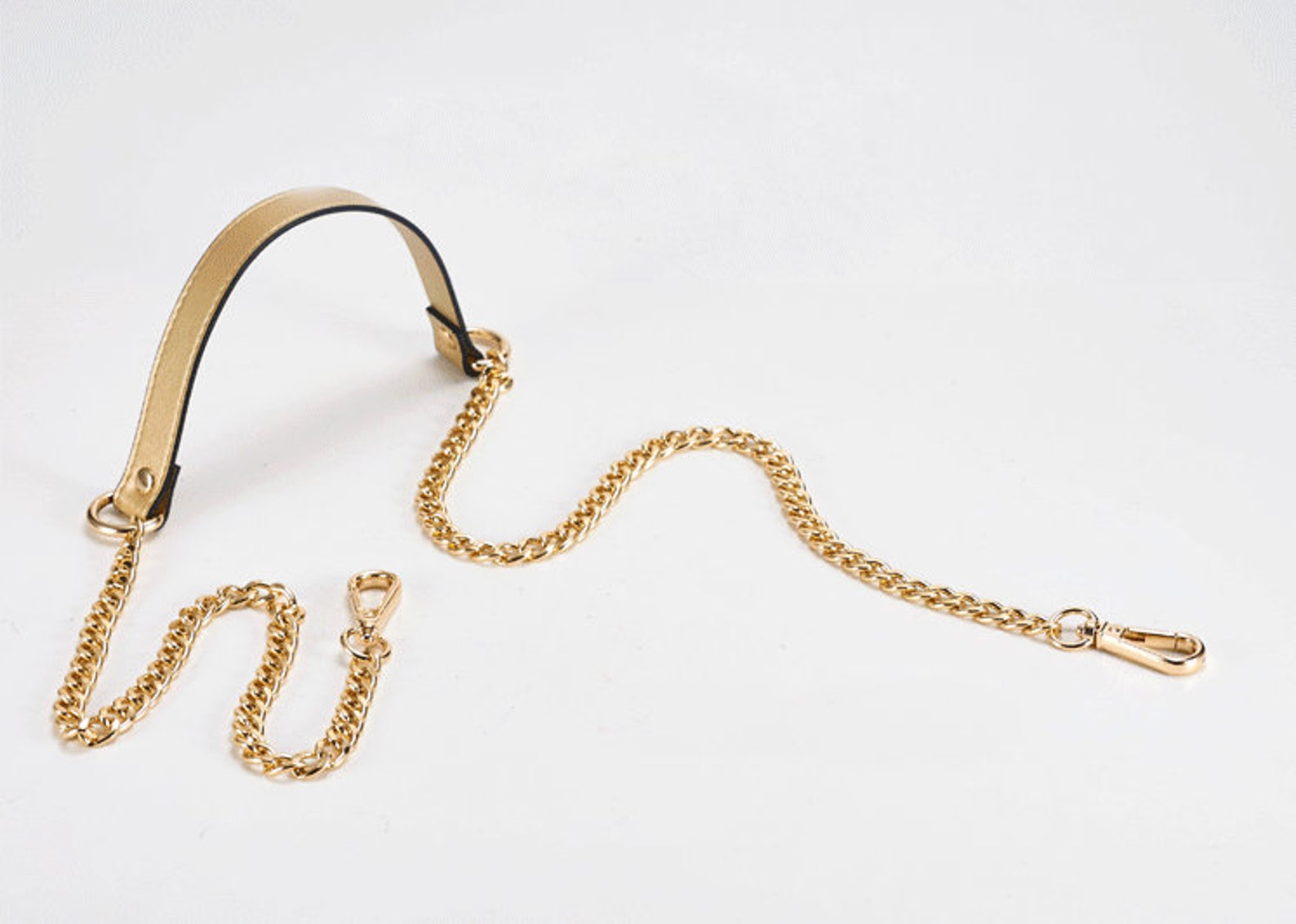 1pcs 2.5cm Width Genuine Leather Purse Strap Bag Chain | Etsy