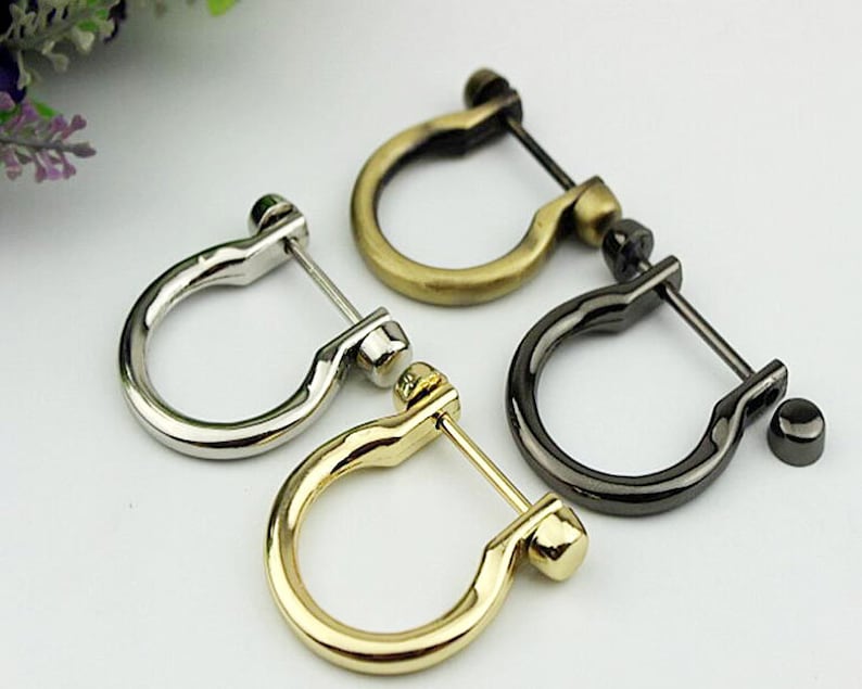 4 Pcs Large D Rings O Ring With Screw Clasp Round Split Bag - Etsy