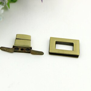 2pcs Silver/gun-metal/golden/anti Brass Metal Handbag DIY Leather ...