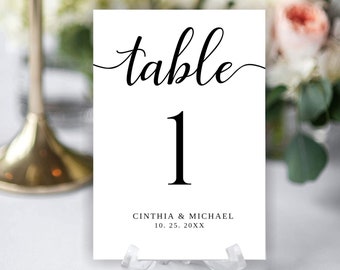 Personalised A5 Black Gold Foil Table Numbers Wedding Number - Etsy