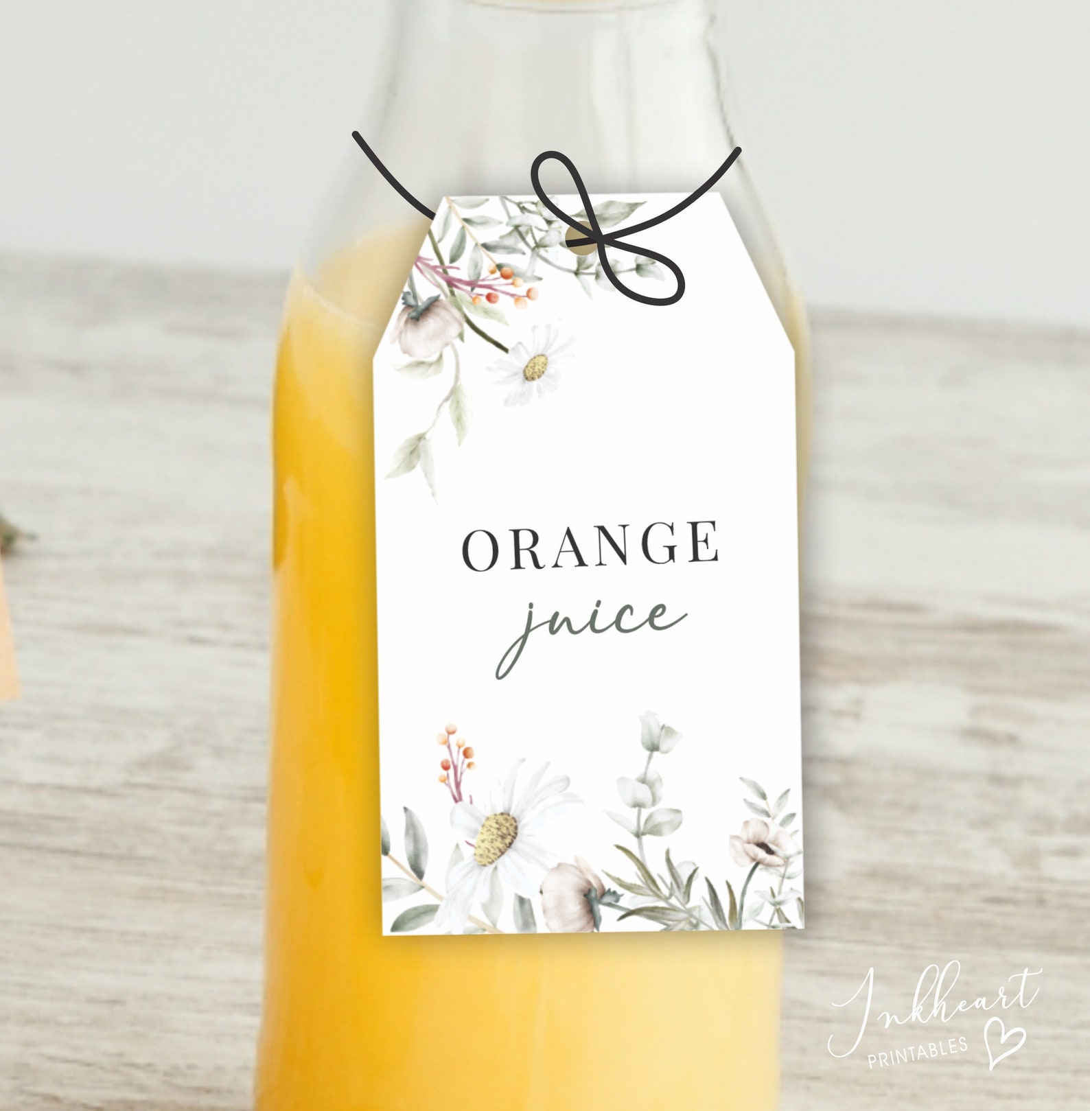 Mimosa Bar Sign, Mimosa Juice Tag Label, Printable Mimosa Bar Sign ...