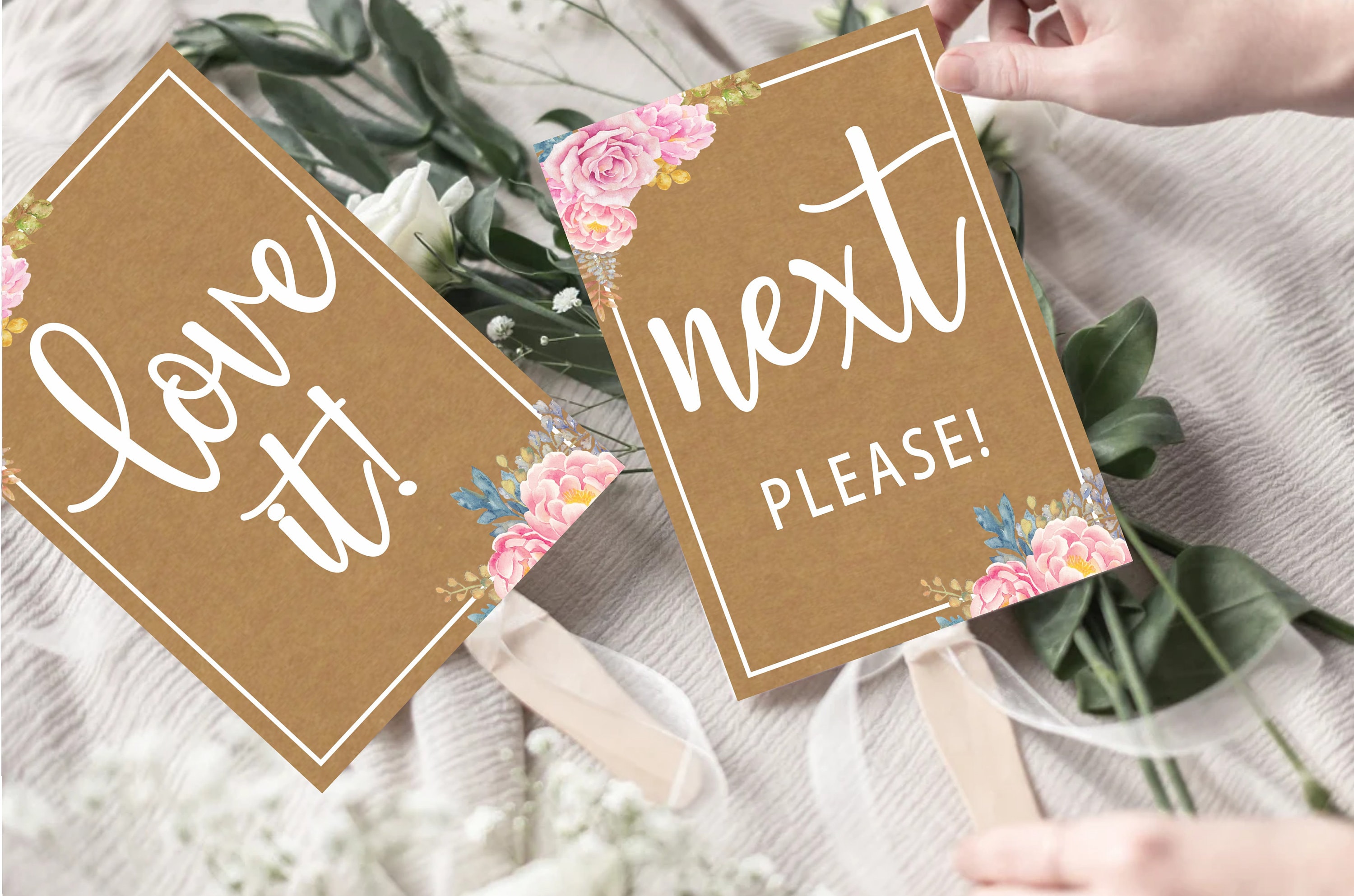 Said Yes to the Dress Signs, Wedding Dress Shopping Paddles, Bridal ...