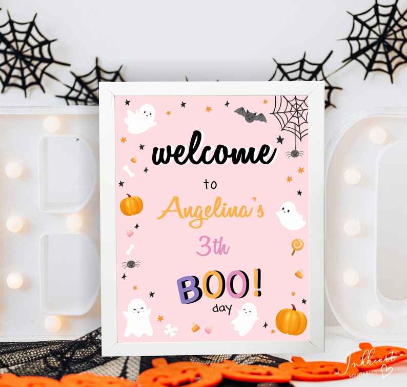 Editable Halloween Welcome Sign, Halloween Boo Welcome Sign, Halloween ...