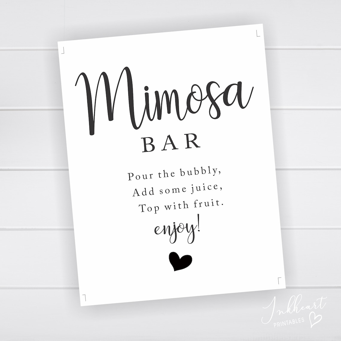 Mimosa Bar Sign Mimosa Juice Tag Label Printable Mimosa Bar - Etsy