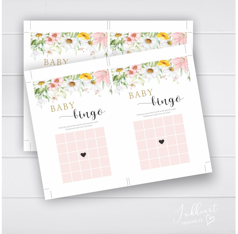 Baby Bingo Game, Printable Bingo Shower Game, Instant Download Baby ...