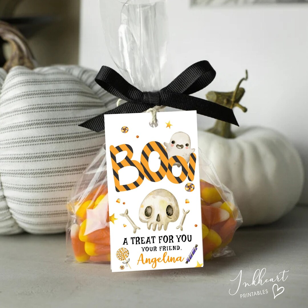 Editable Halloween Tags, Halloween Treat Tags, Halloween Boo Tags ...