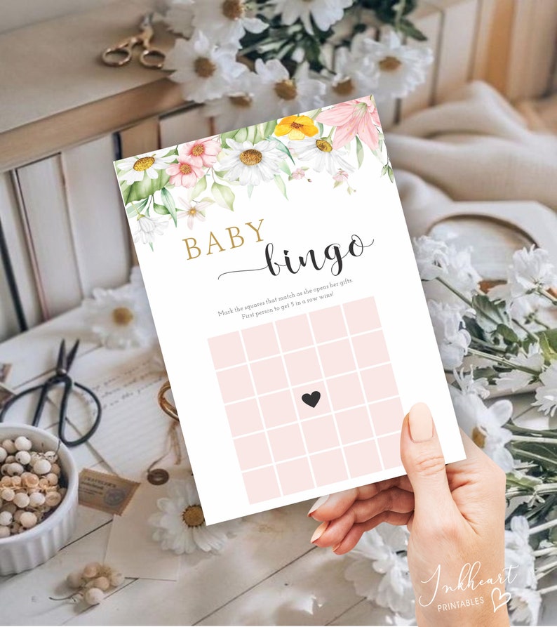 Baby Bingo Game, Printable Bingo Shower Game, Instant Download Baby ...