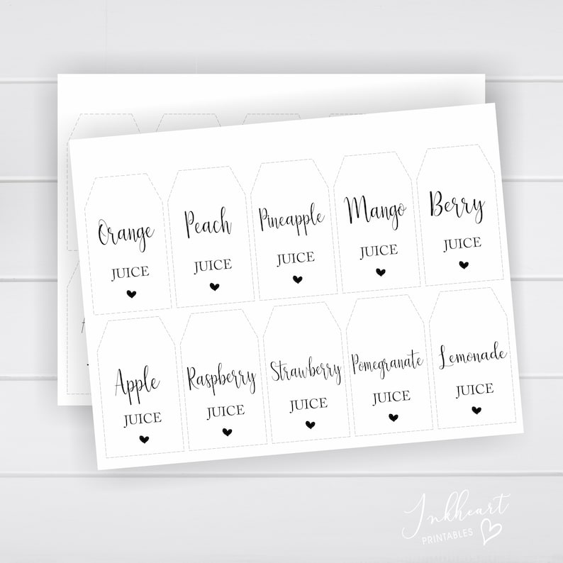 Mimosa Bar Sign, Mimosa Juice Tag Label, Printable Mimosa Bar Sign ...