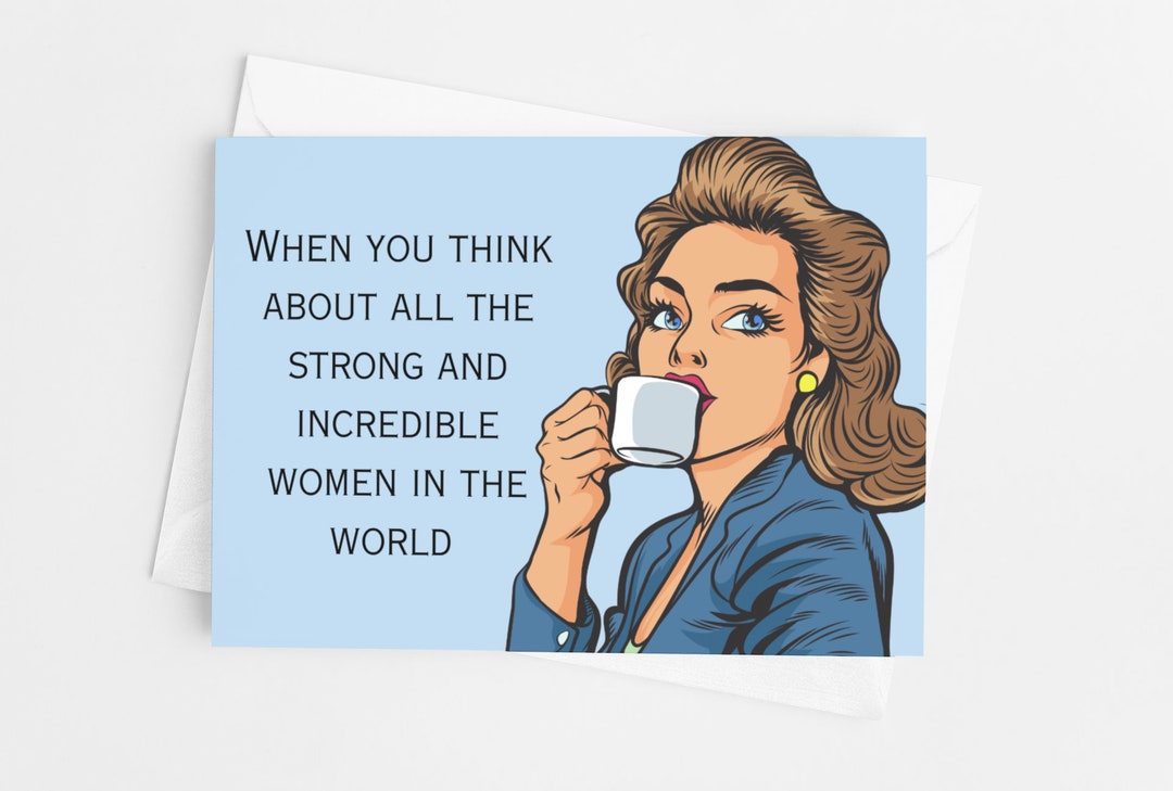 Funny Girl Power Card - Etsy
