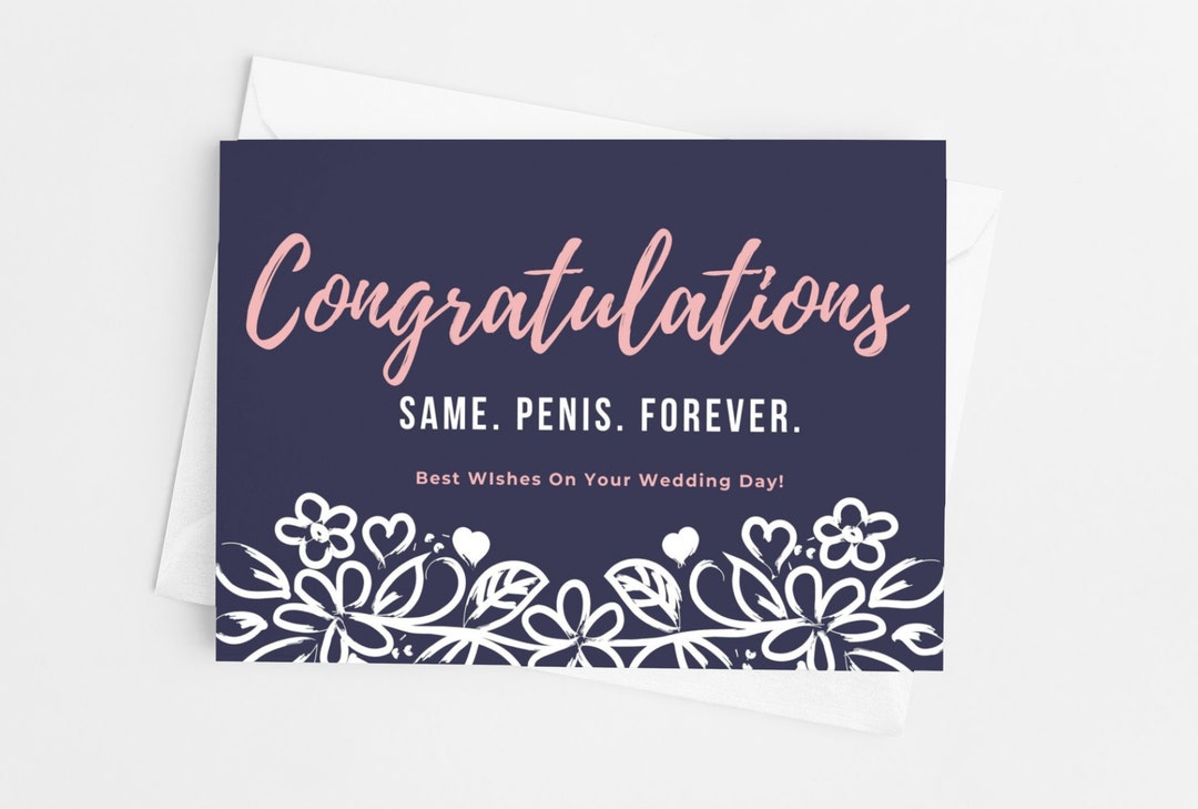 Funny Wedding Card - Etsy
