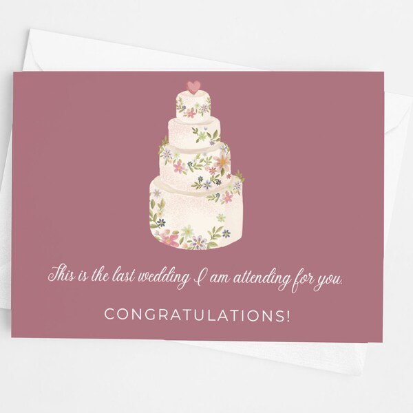 Funny Wedding Card - Etsy UK