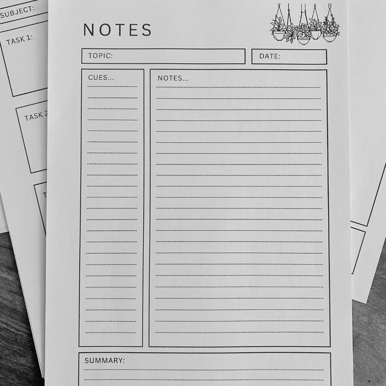 Aesthetic Study Notes Bundle | Minimalist PDF Download | Simple Digital ...