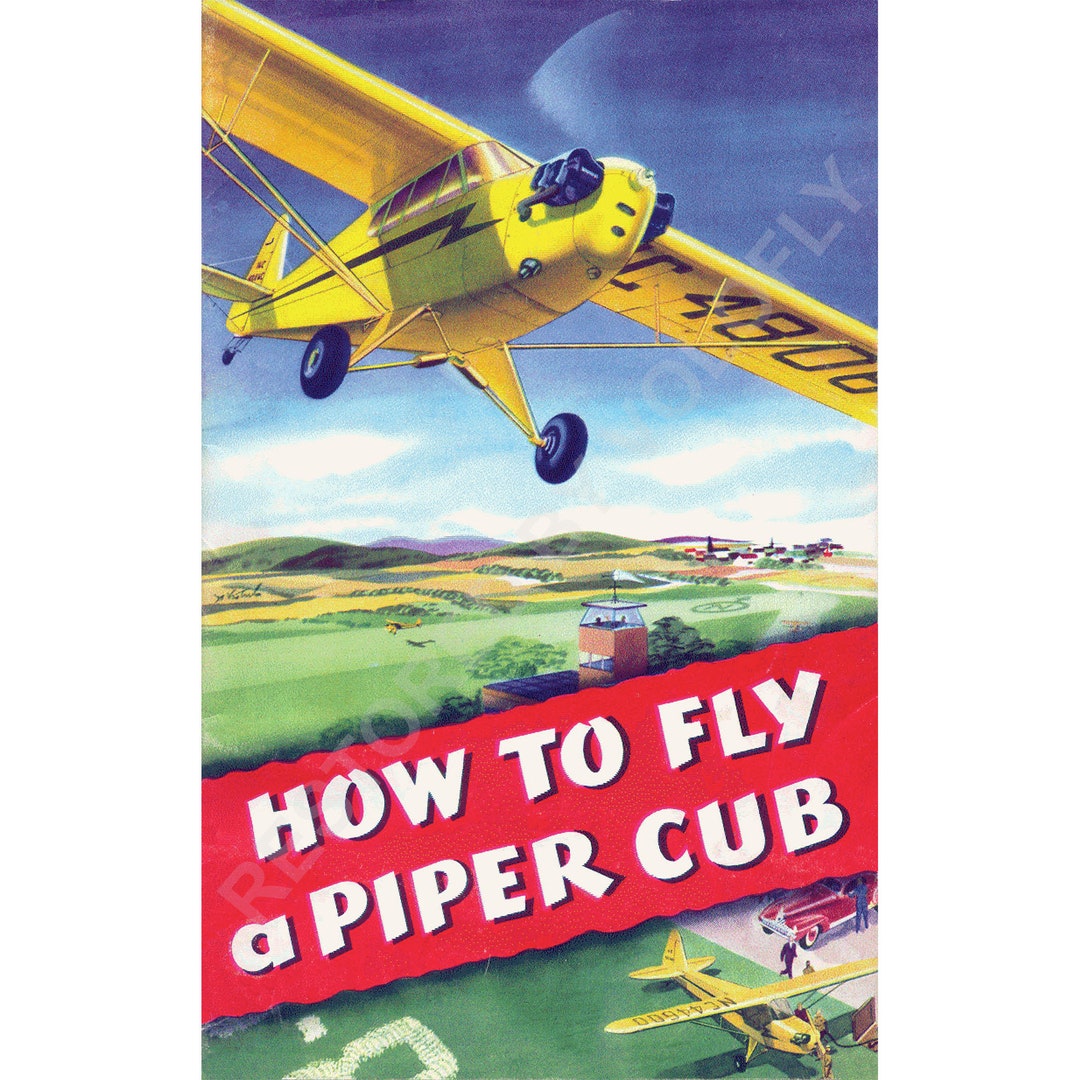 How to Fly A Piper Cub Booklet - Etsy