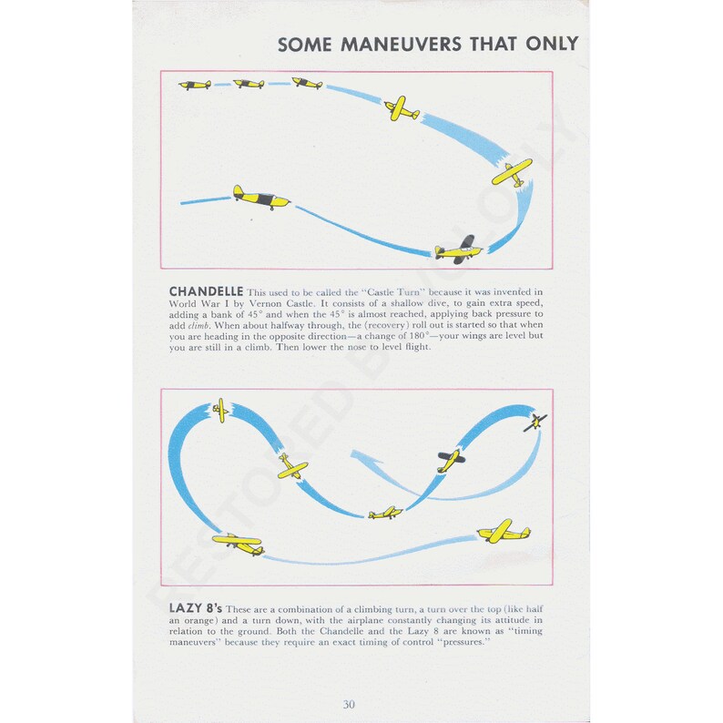 How to Fly A Piper Cub Booklet - Etsy