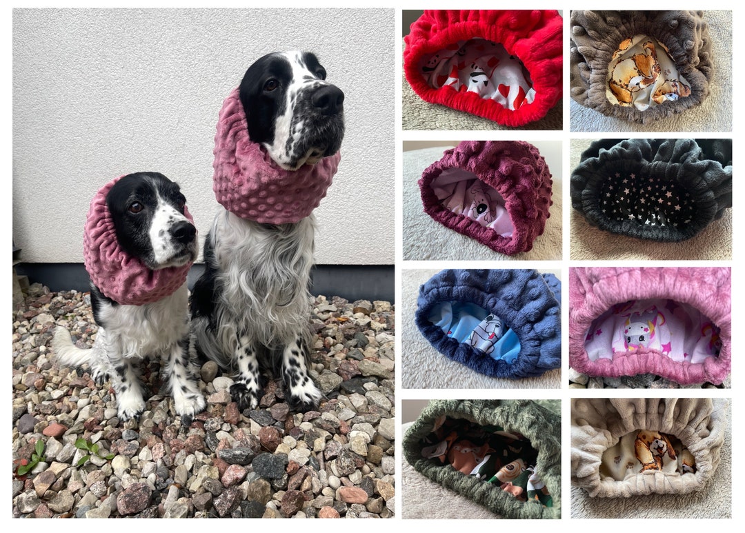 Minky Soft Dog Snood - Cotton Lined Dog Snood - Winter Snoods for Dogs ...
