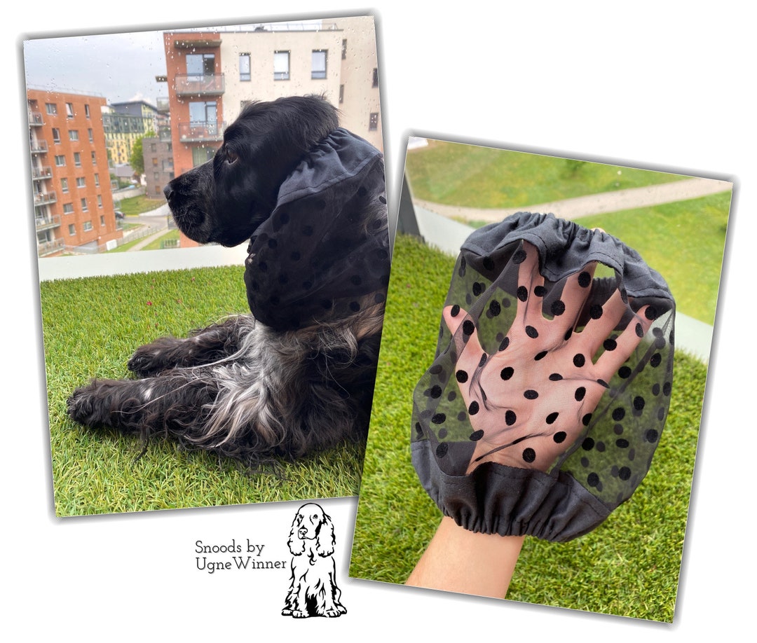 Breathable Black Dog Snood - Summer Dog Snood - Simple Endings - Snoods ...