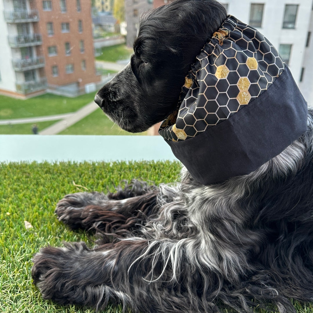 Water-resistant Snood 'honeycombs and Bees Black' Water-resistant Dog ...